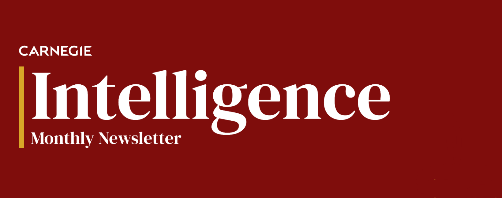 Intelligence | Monthly Newsletter | Carnegie—Higher Ed
